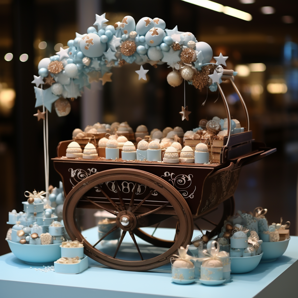 Sweet Beginnings: Bespoke Newborn Chocolate Theme Displays for Him ...